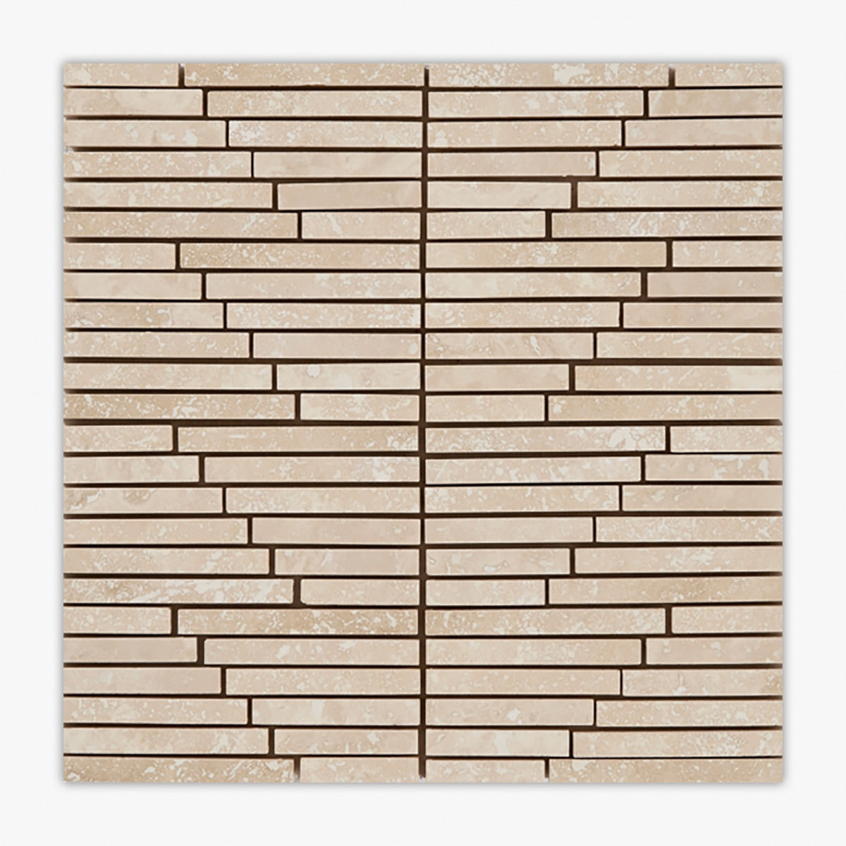 Ivory Honed Dublin Travertine Mosaic – TilePoint