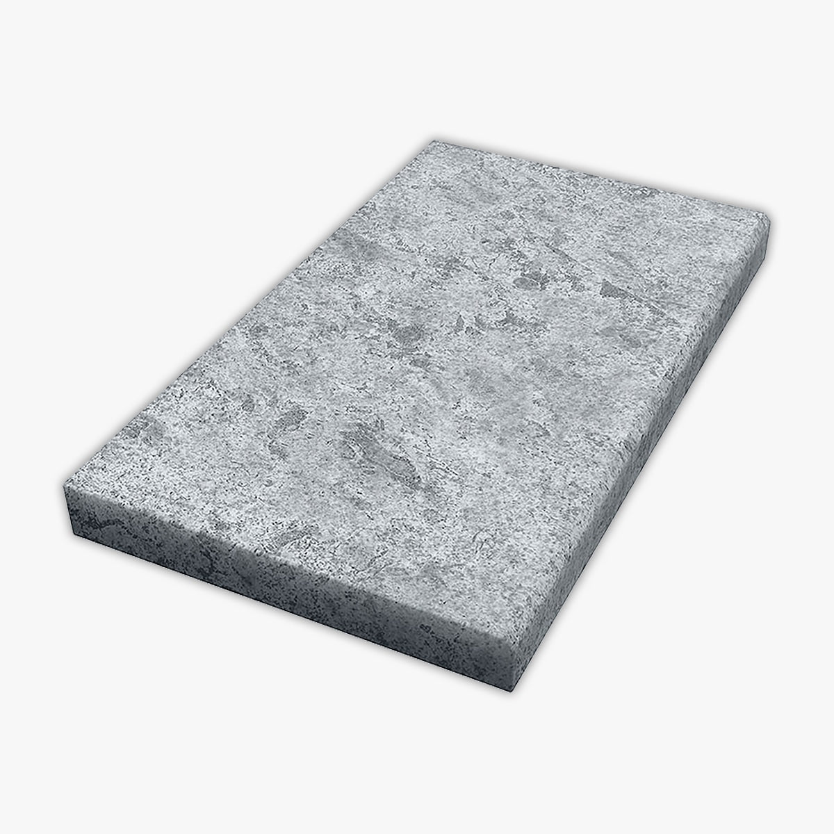 Afyon Grey Grained Texture 16x24 Marble Extra Thick Modern Edge Coping ...